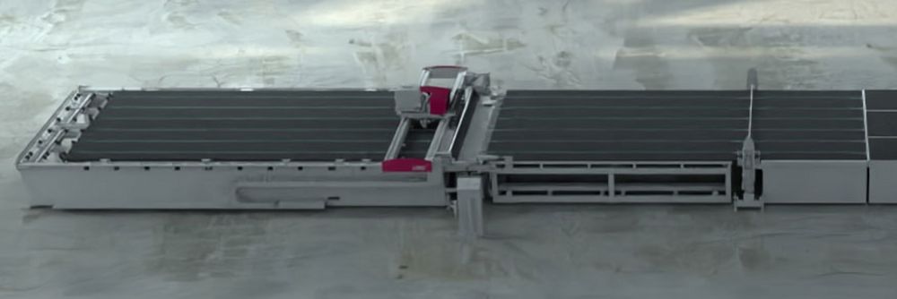 Automatic glass grinding & cutting table for float glass - LiSEC.com